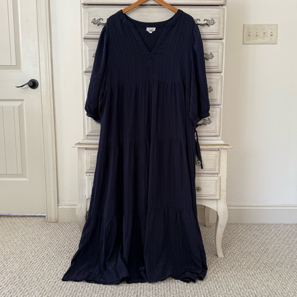 ODDY | Dresses | Oddy Navy Tiered Maxi Dress | Poshmark